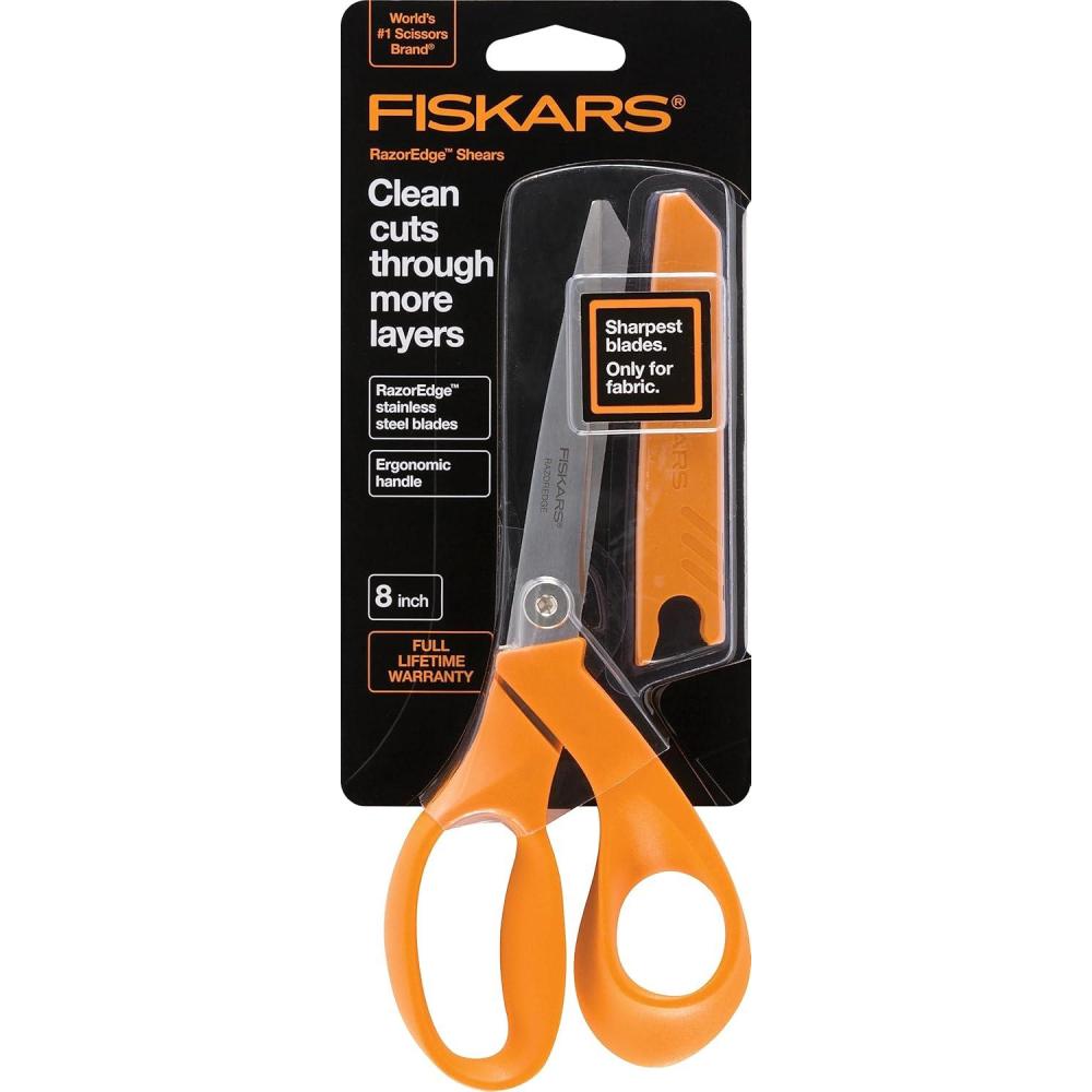 Fiskars Crafts 8180 RazorEdge Fabric Shears, 8-Inch - Fiskars