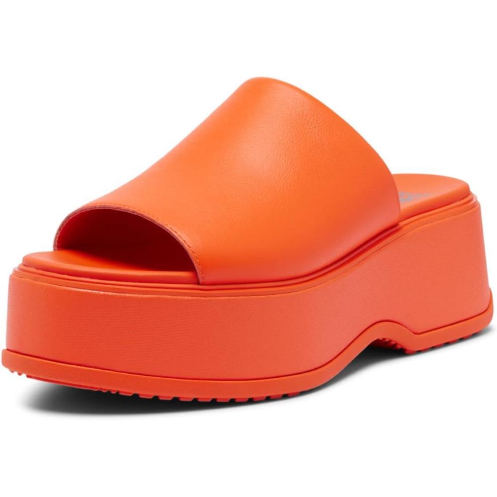 SOREL Women’s Dayspring Slide Sandals(Optimized Orange Optimized Orange ...