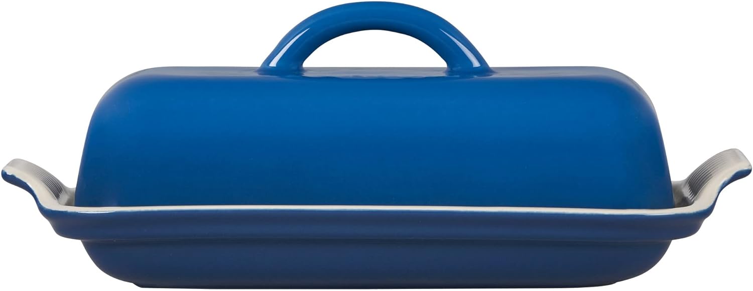 Le Creuset Stoneware Heritage Butter Dish, White(Marseille) - Le Creuset